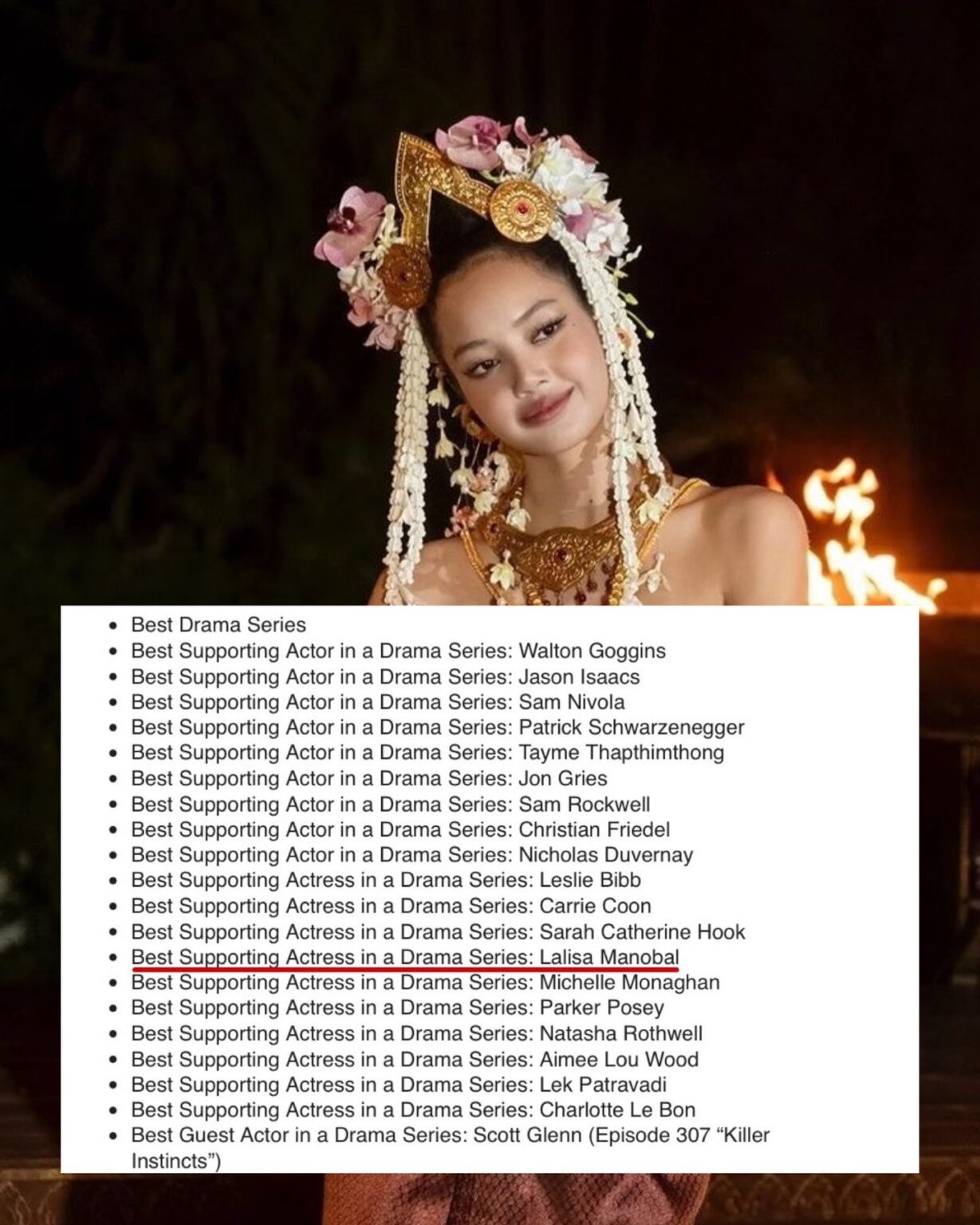 Lisa, Mook, White Lotus ,EMMY AWARDS 2025
